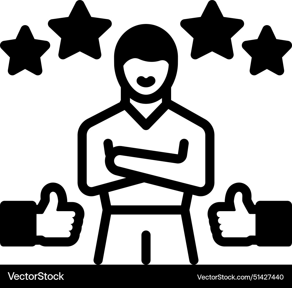 Satisfied Royalty Free Vector Image - VectorStock