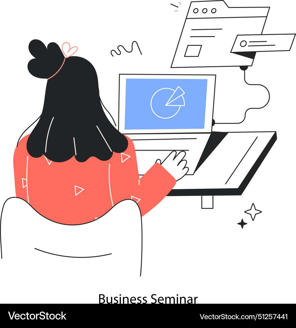 Business seminar Royalty Free Vector Image - VectorStock