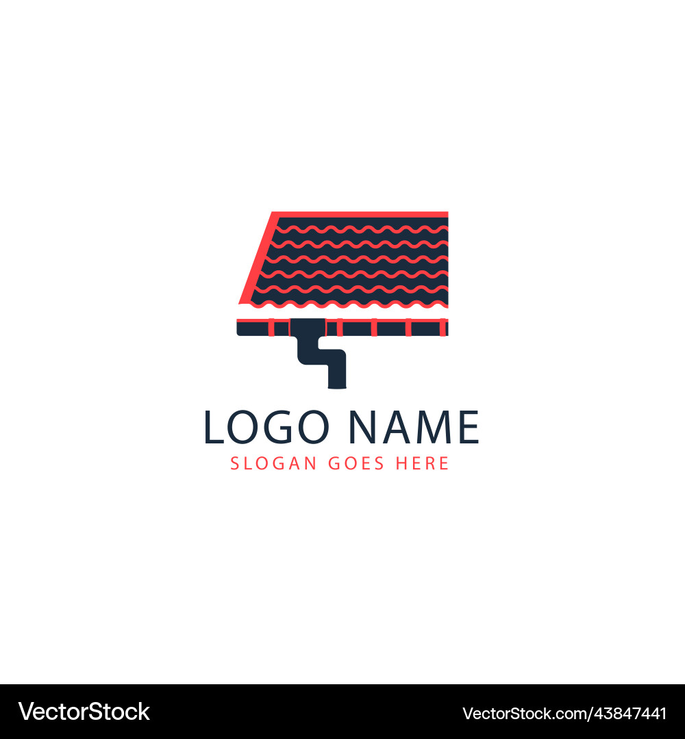 Gutter logo design Royalty Free Vector Image - VectorStock