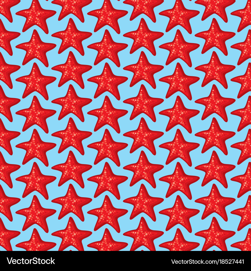 Sea Star Pattern Background Royalty Free Vector Image