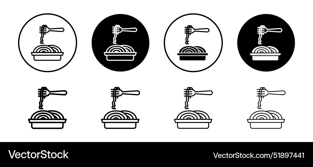 Spaghetti icon Royalty Free Vector Image - VectorStock