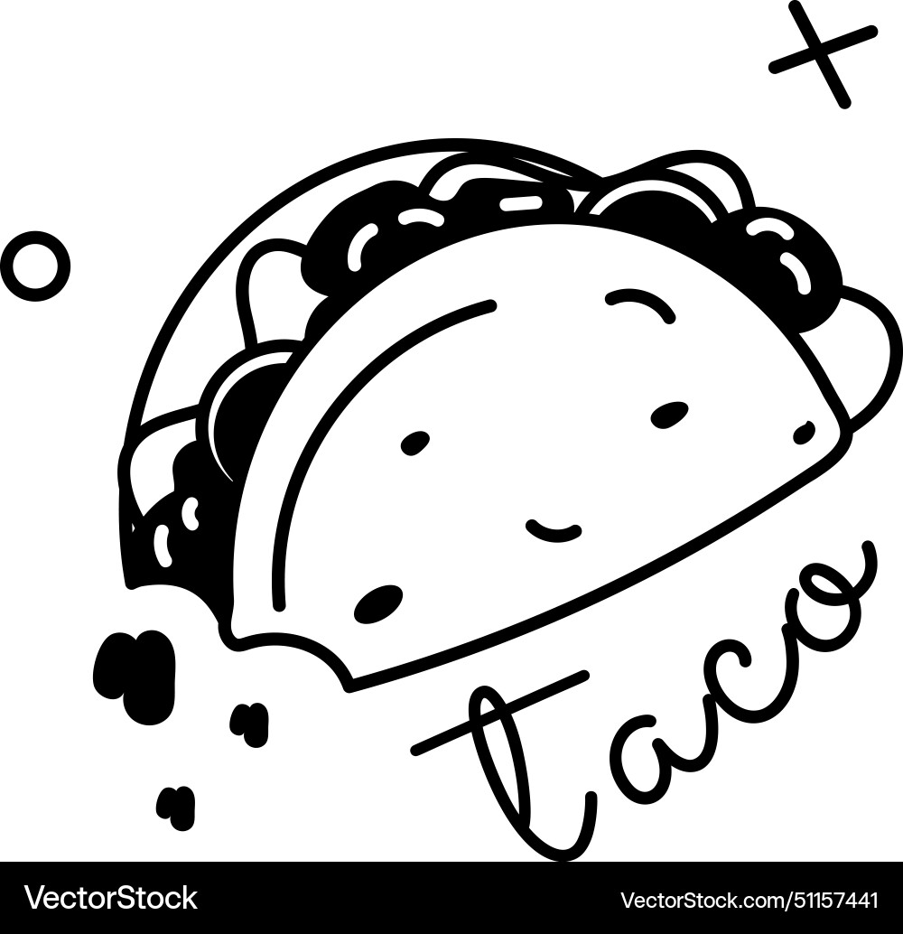 Taco Royalty Free Vector Image - VectorStock