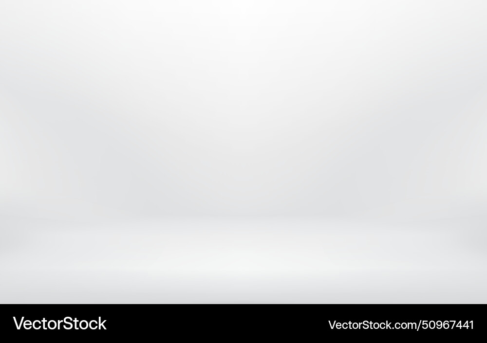 White gradient background abstract studio Vector Image