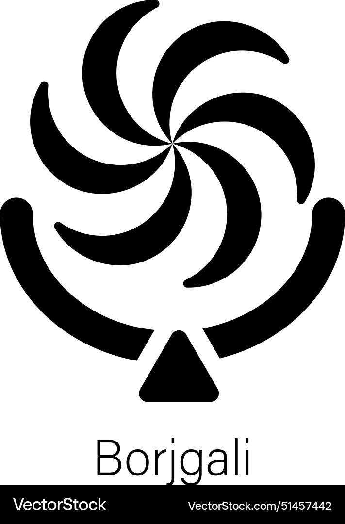 Borjgali Royalty Free Vector Image - VectorStock