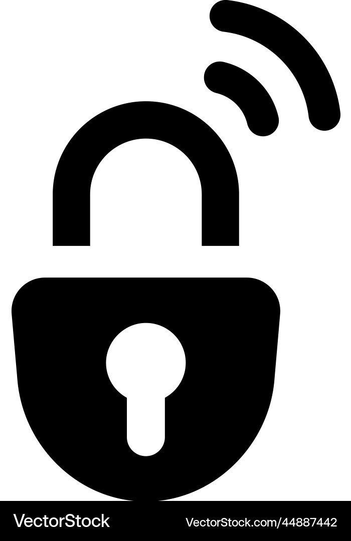 Vpn lock icon Royalty Free Vector Image - VectorStock