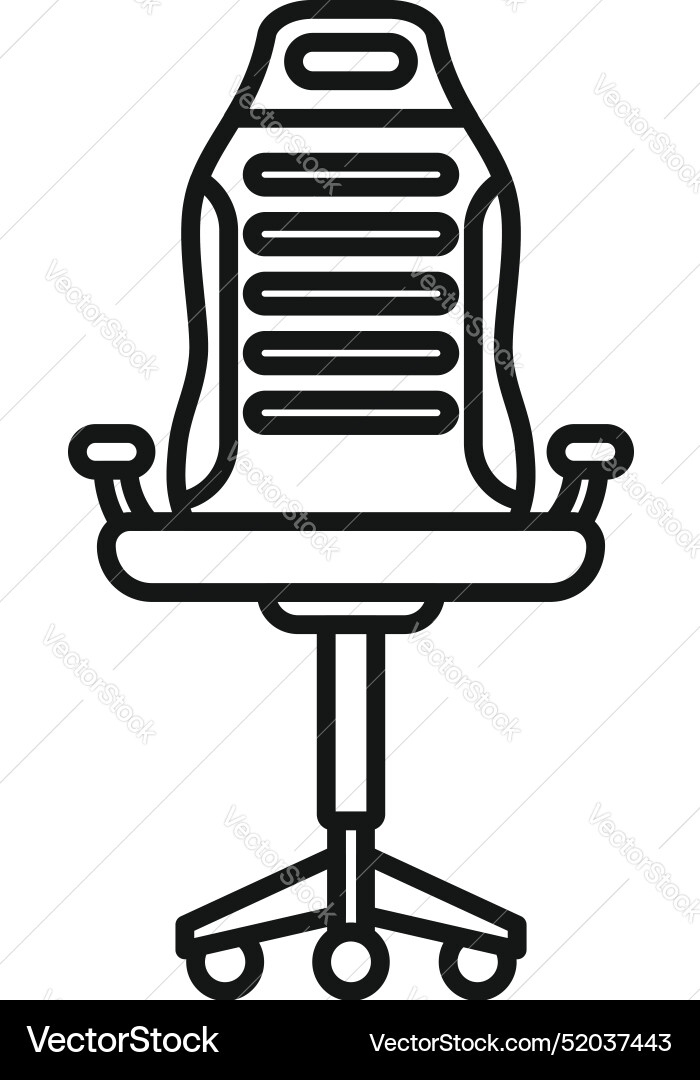 Comfortable modern office chair with wheels Vector Image