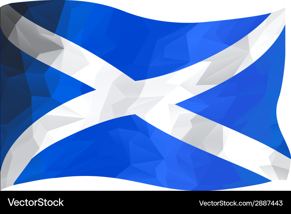 Scottish flag Royalty Free Vector Image - VectorStock