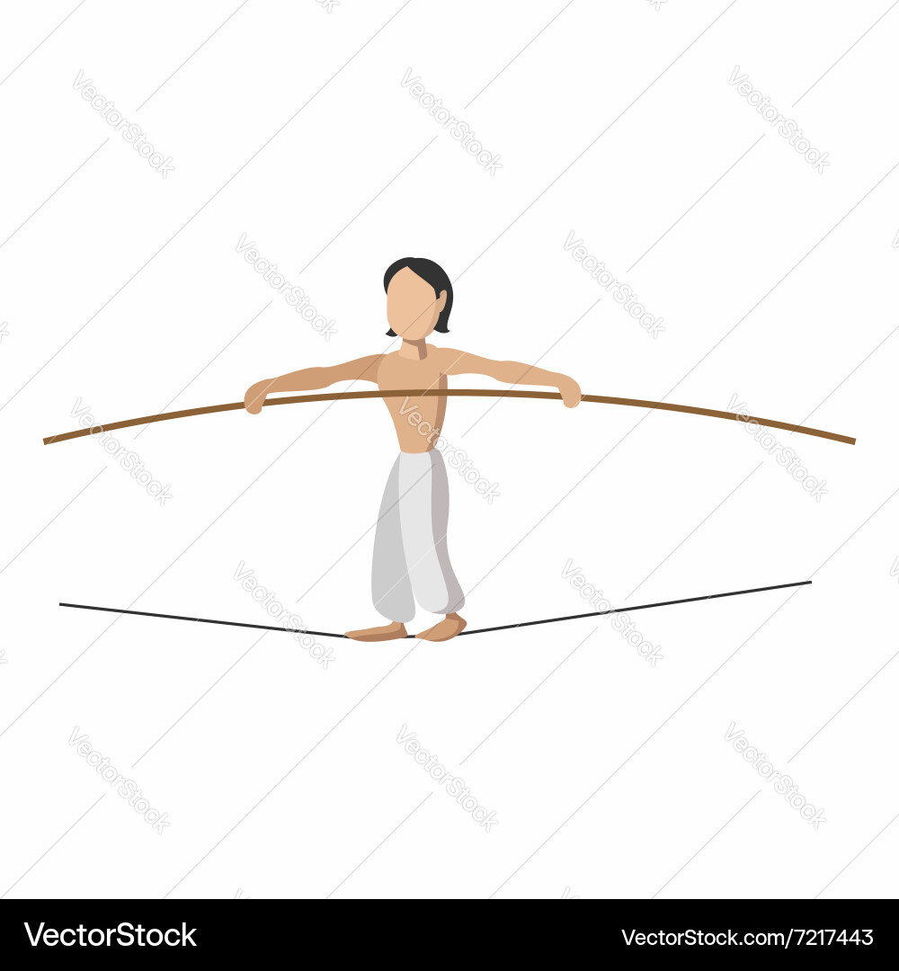 Circus Tightrope Walker Cartoon