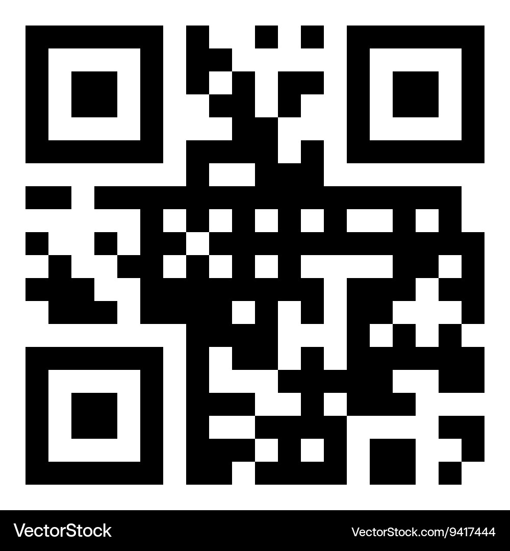 Beispiel Qr-Code Lizenzfreies Vektorbild - VectorStock