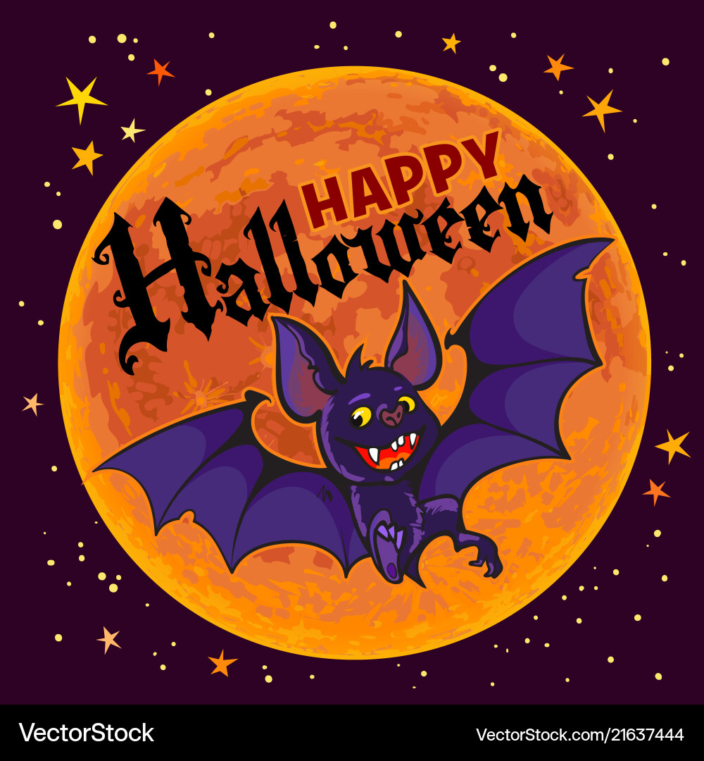 Halloween Happy Bat Vector Images (over 42,000)