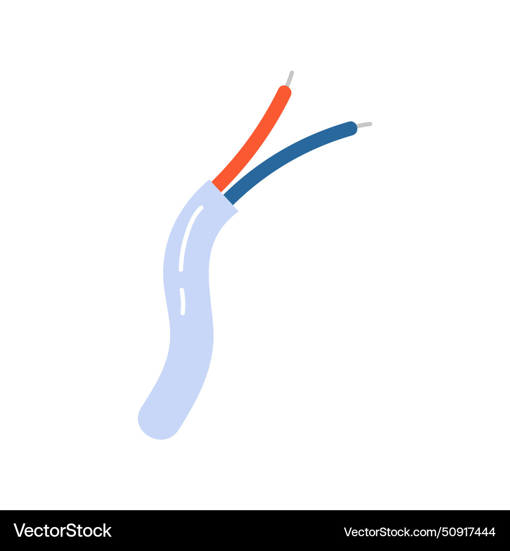 Electricity wire insulation Royalty Free Vector Image