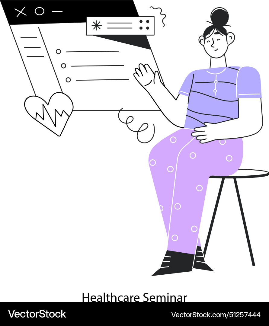 Healthcare seminar Royalty Free Vector Image - VectorStock