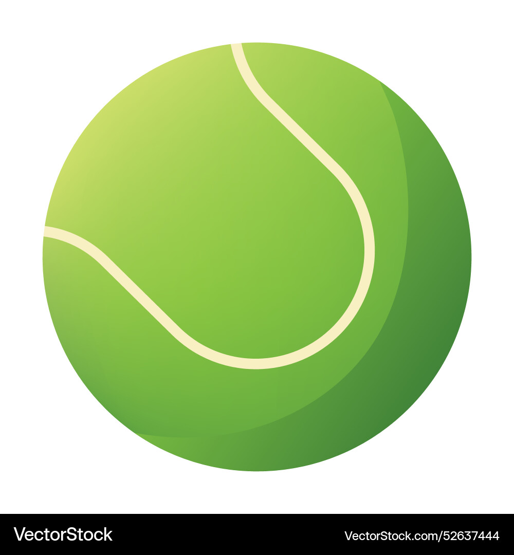 Tennis ball clip art Royalty Free Vector Image