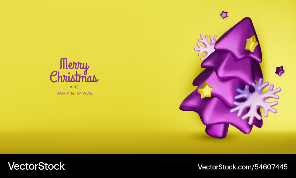 Christmas winter festive composition colorful Vector Image