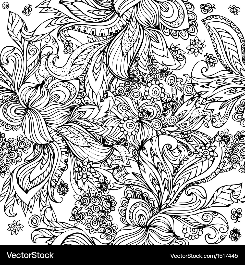 Doodle seamless Royalty Free Vector Image - VectorStock
