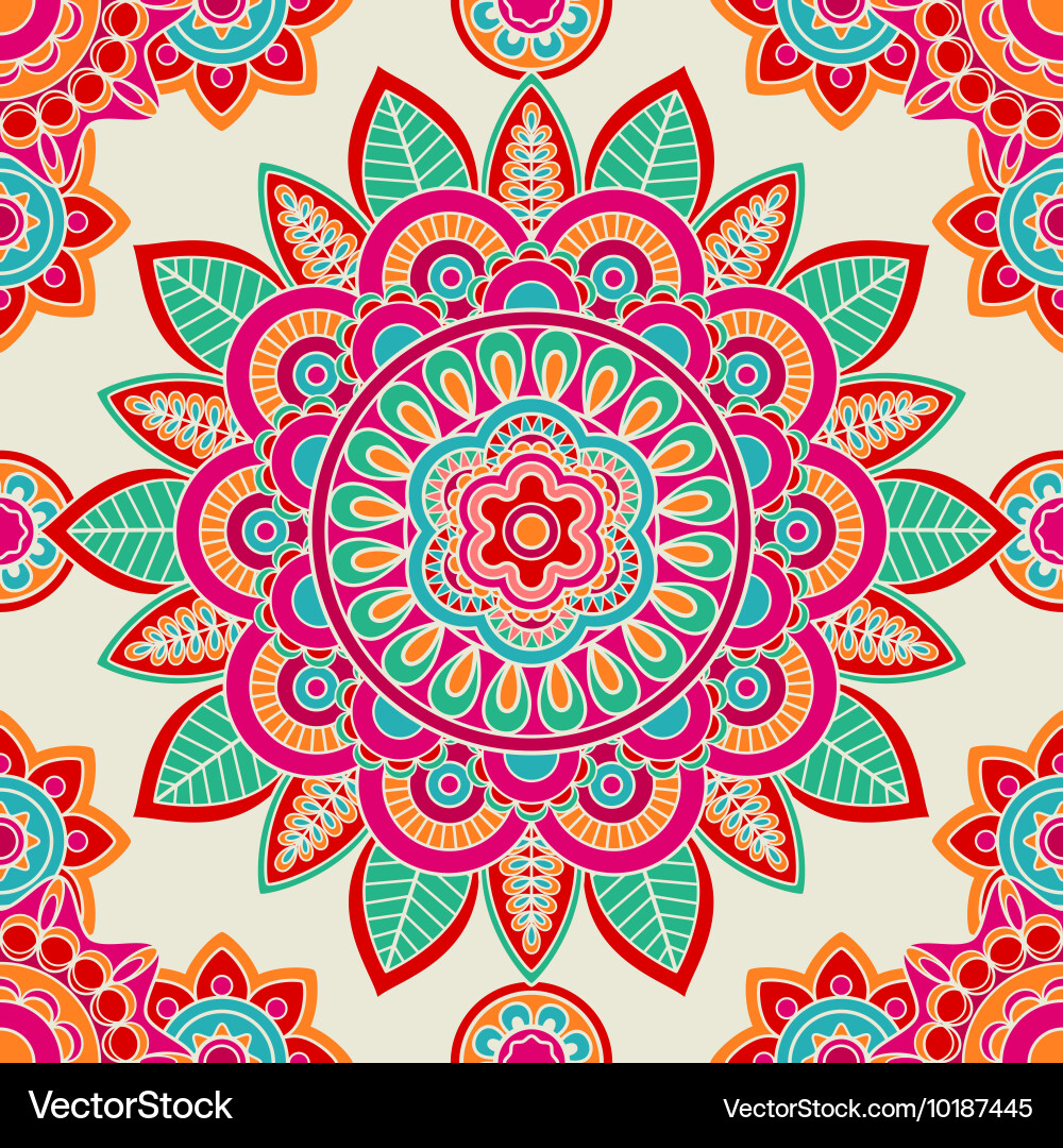 Ethnic boho hippie seamless pattern Royalty Free Vector