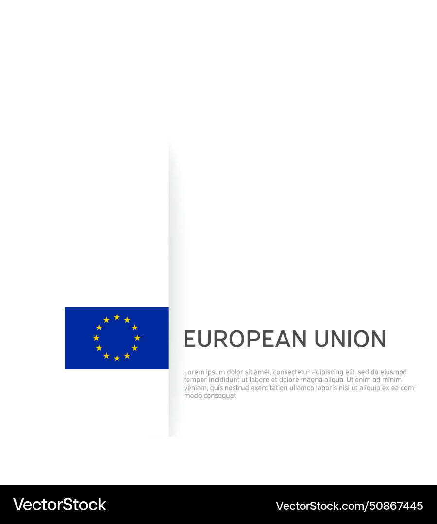 European union flag background state eu template Vector Image