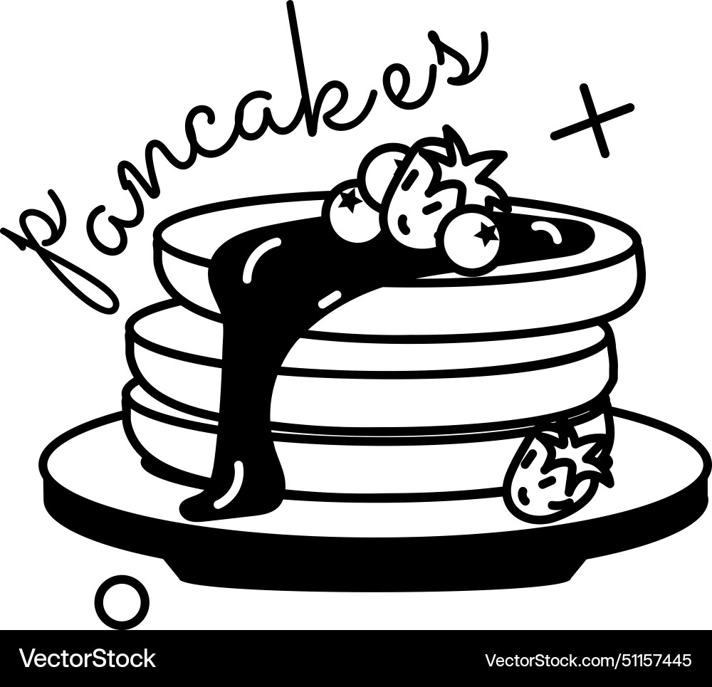 Pancakes Royalty Free Vector Image - VectorStock