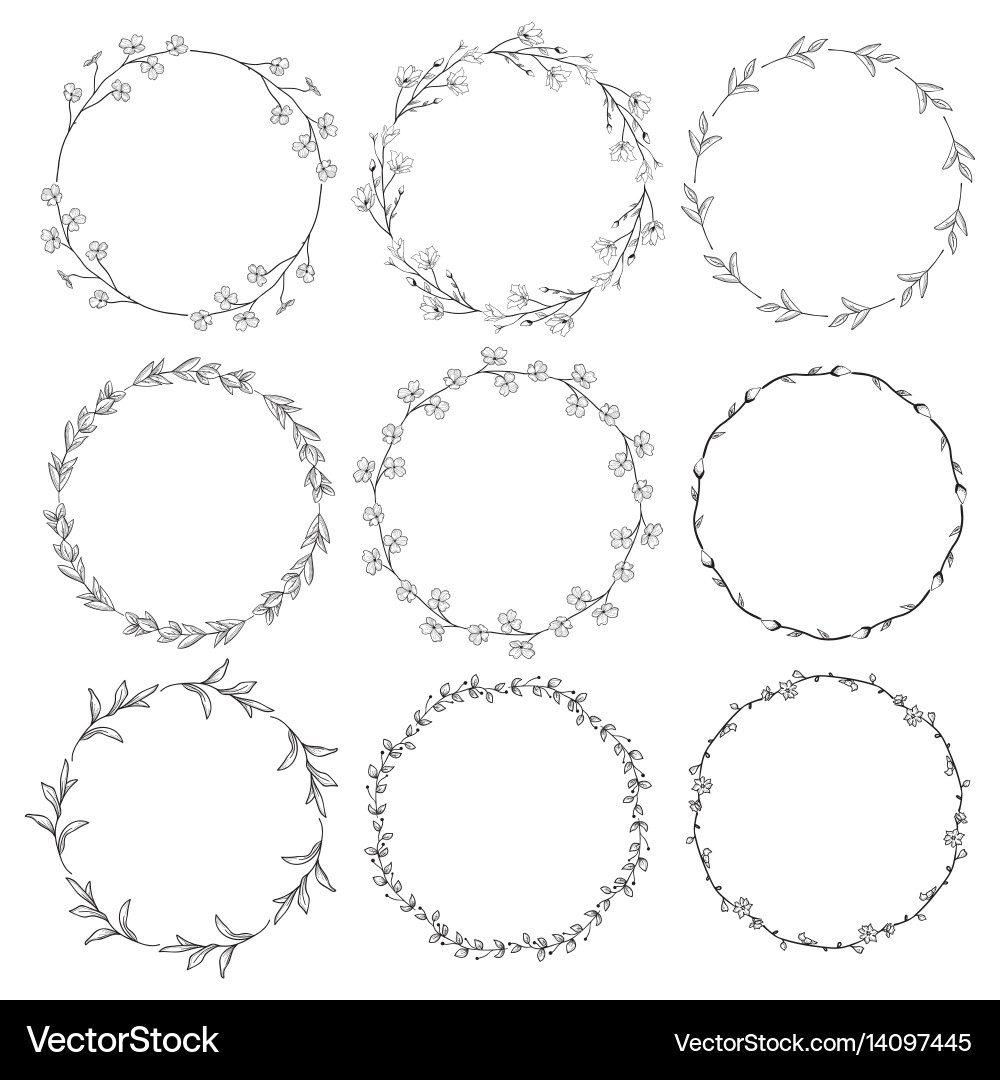 Cartoon Flower Wreath Vector Images (over 8,900)