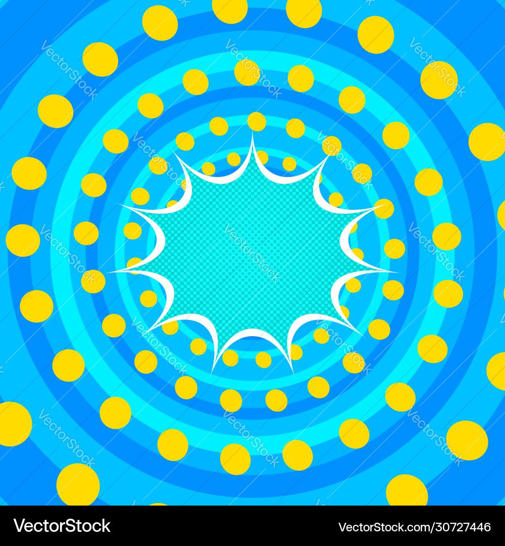 Comic light abstract template Royalty Free Vector Image