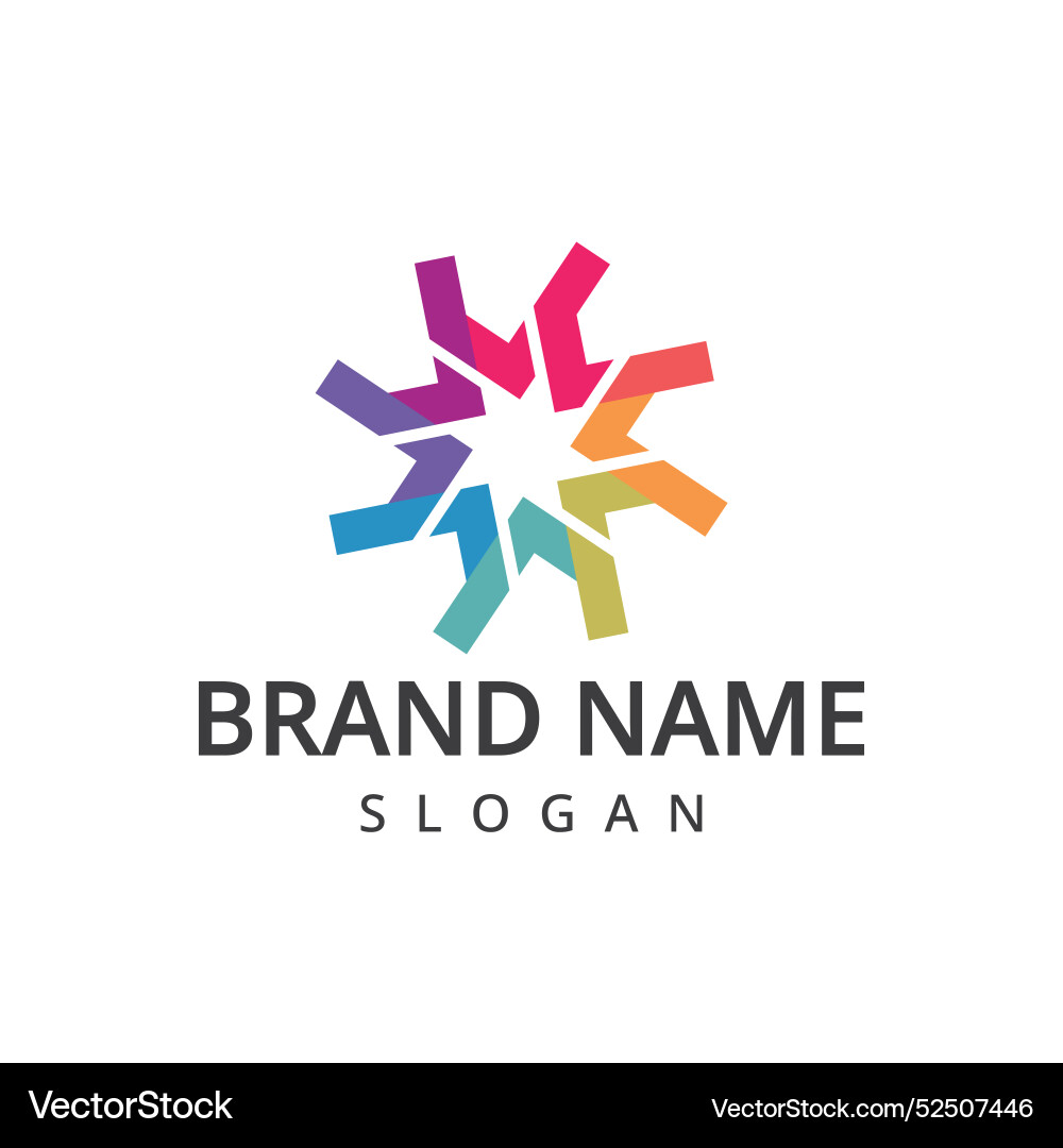 Community logo elements templatecommunity human Vector Image