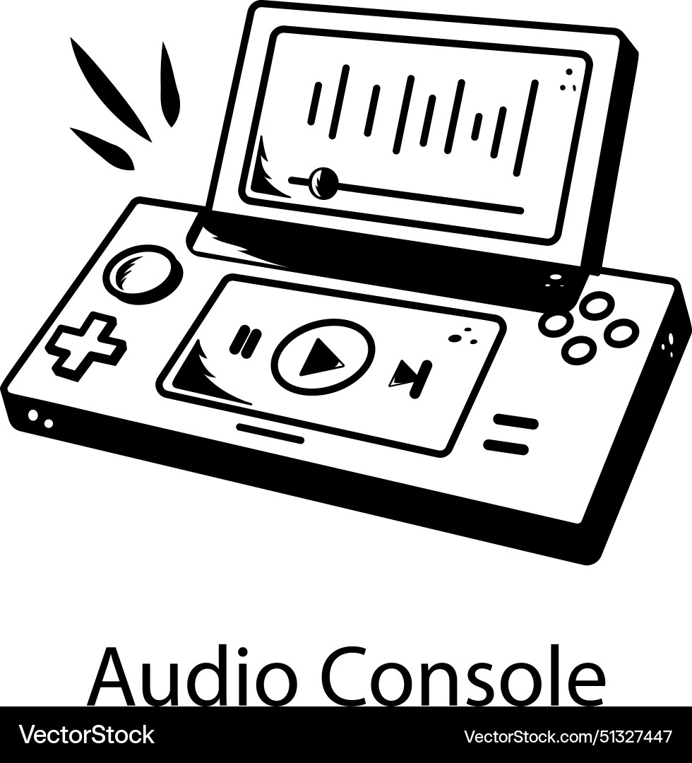 Audio console Royalty Free Vector Image - VectorStock