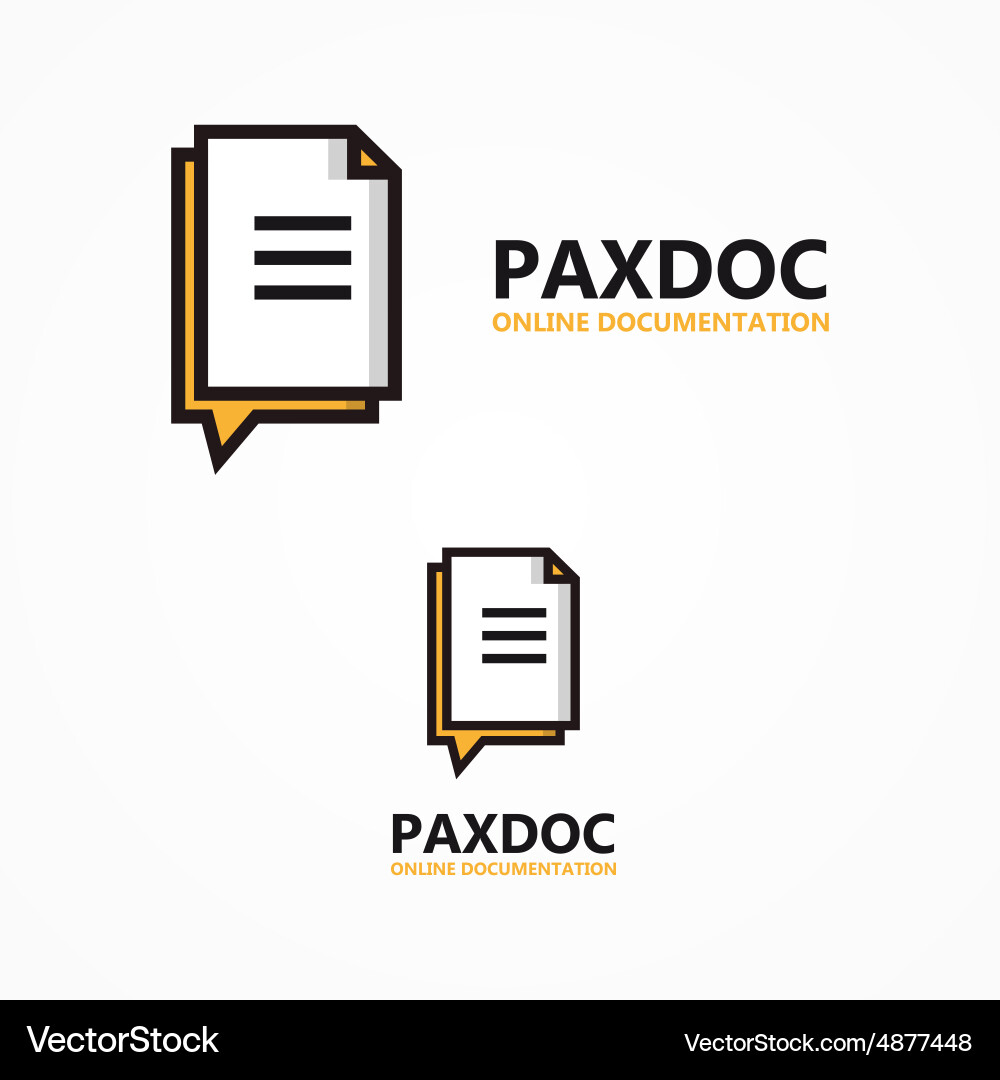 Document logo Royalty Free Vector Image - VectorStock