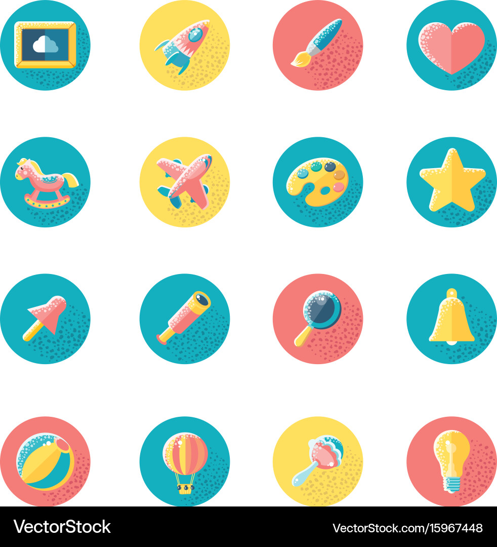 Kids toys and objects Royalty Free Vector Image