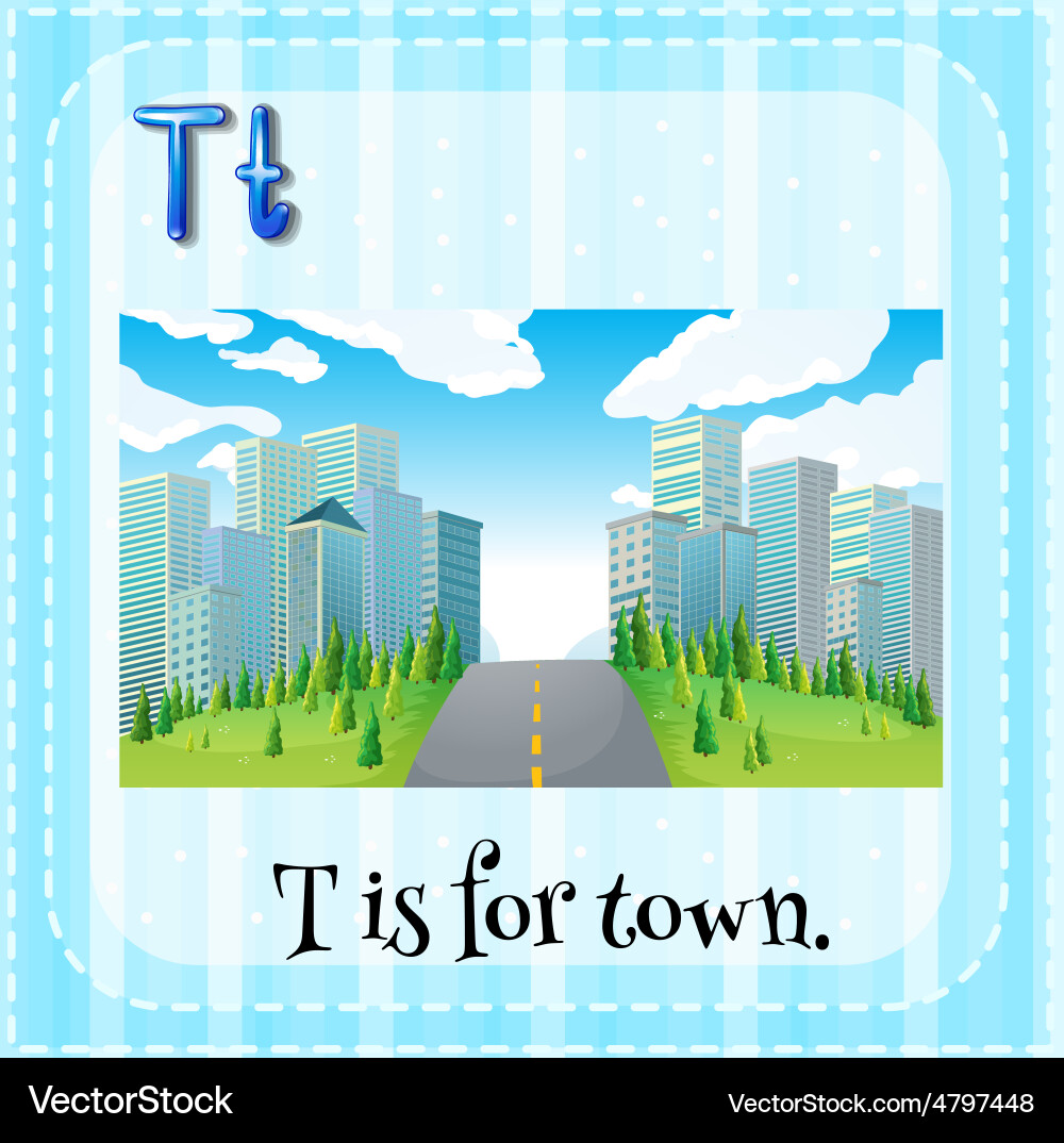 Letter t Royalty Free Vector Image - VectorStock