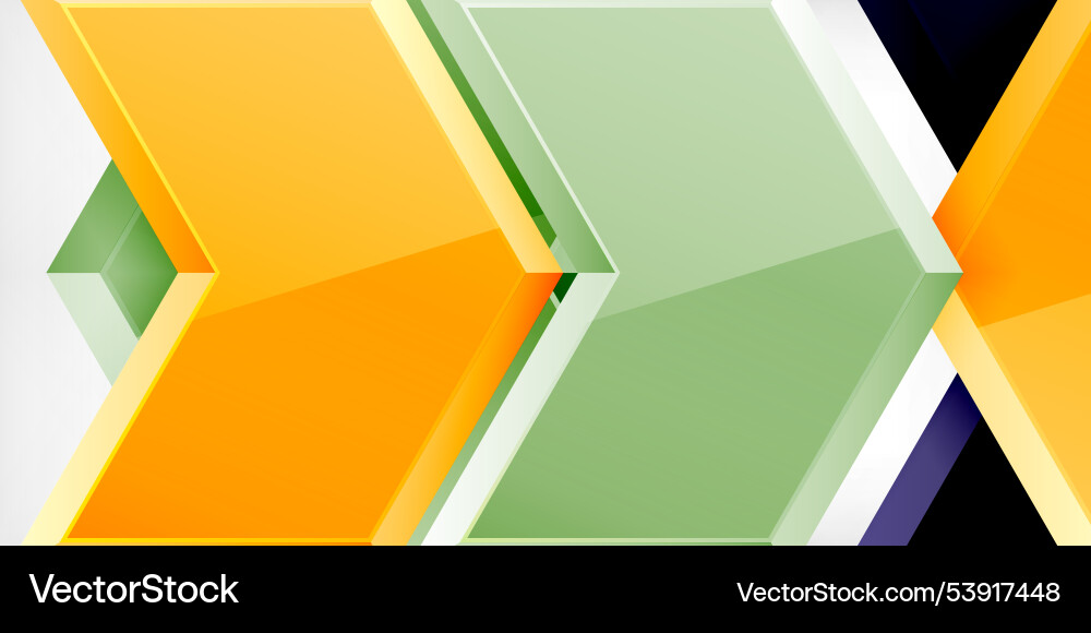 Technology dynamic arrow geometric background Vector Image