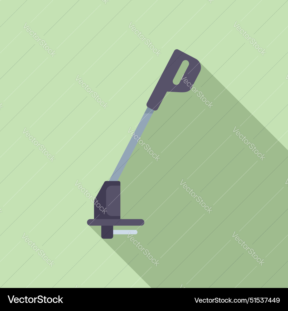 Modern flat design weed trimmer Royalty Free Vector Image