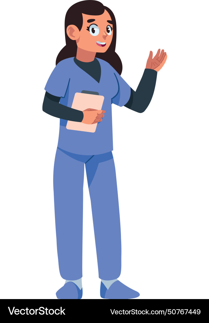 Nurse day work Royalty Free Vector Image - VectorStock