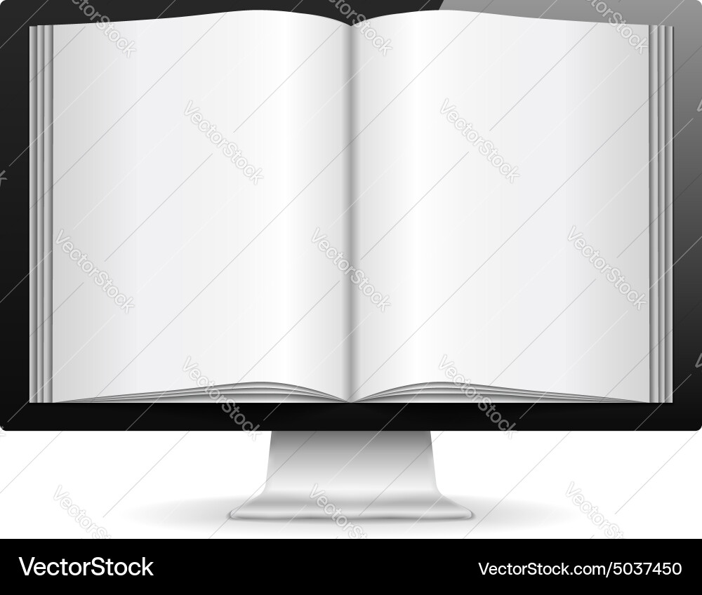 E-book concept Royalty Free Vector Image - VectorStock