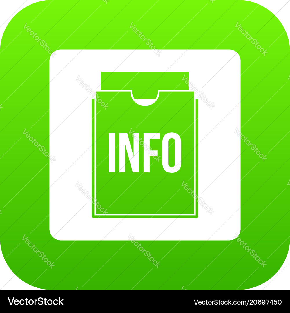 Information Folder Icon Royalty Free Vector Image