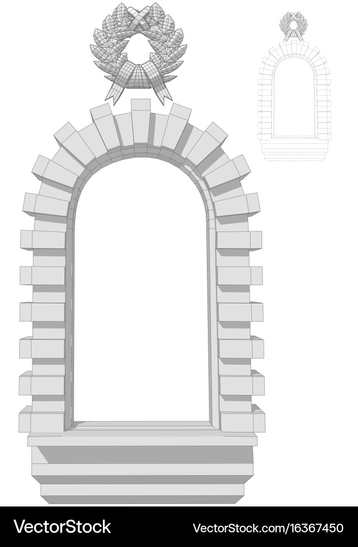 Window arch Royalty Free Vector Image - VectorStock