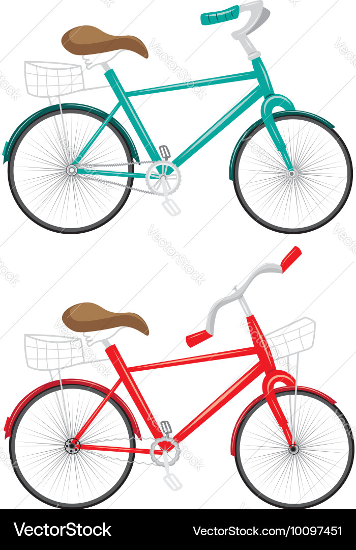 Cartoon bicycle Royalty Free Vector Image - VectorStock