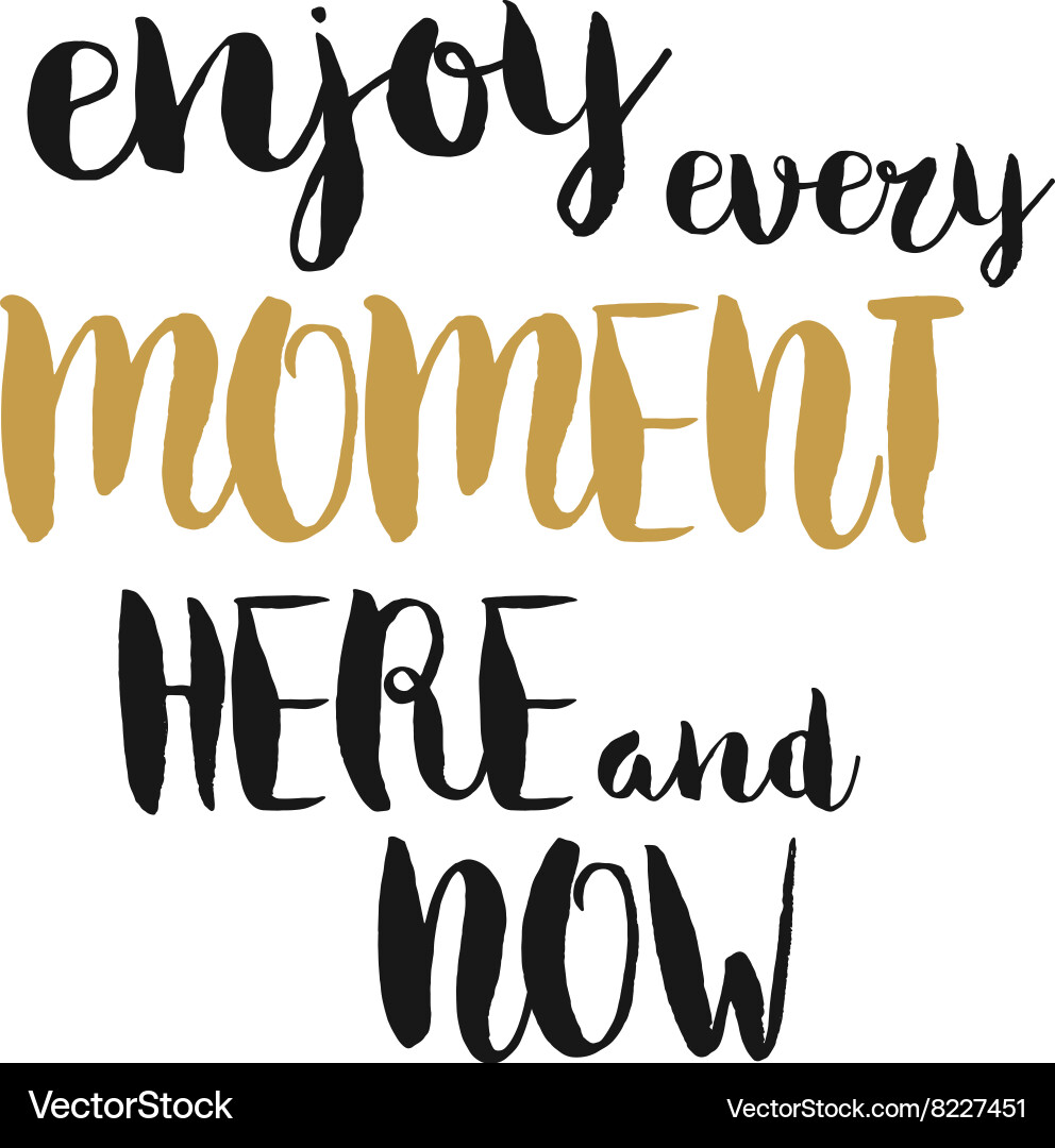 Hand drawn lettering poster Royalty Free Vector Image