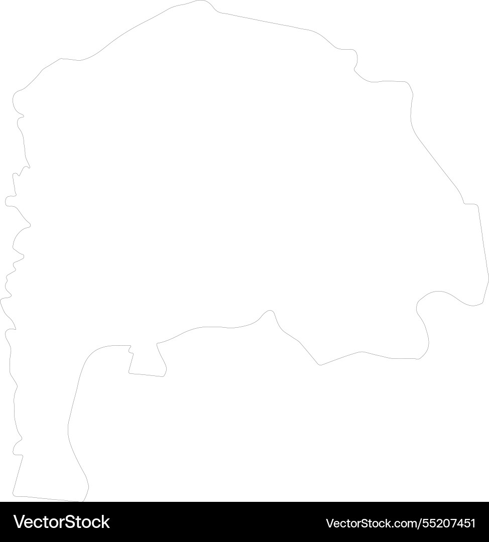 Irbid jordan outline map Royalty Free Vector Image