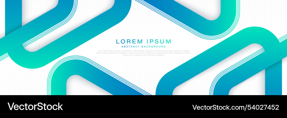 Abstract Blue Geometric Banner Royalty Free Vector Image