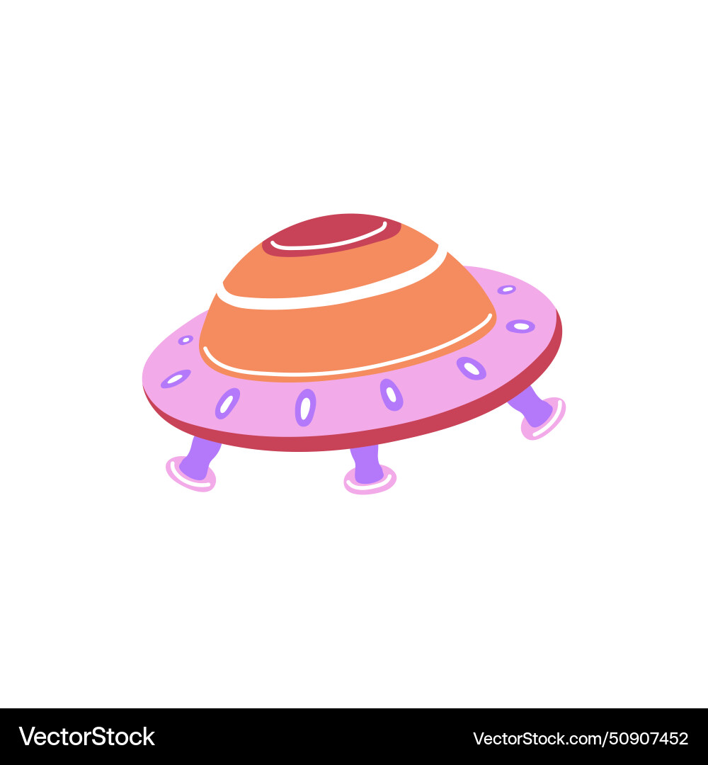 Cartoon ufo Royalty Free Vector Image - VectorStock