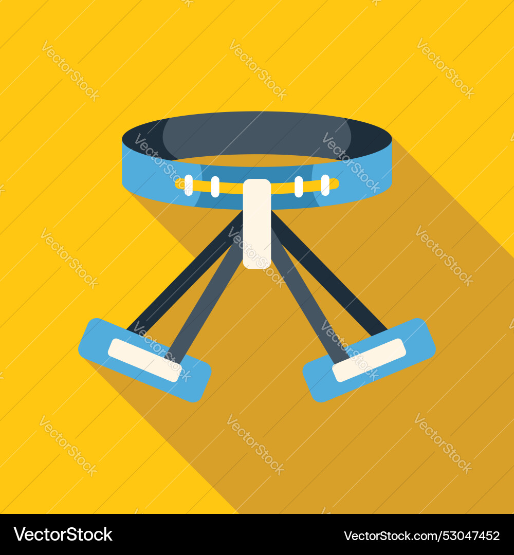 Climbing harness with loops for equipment Vector Image
