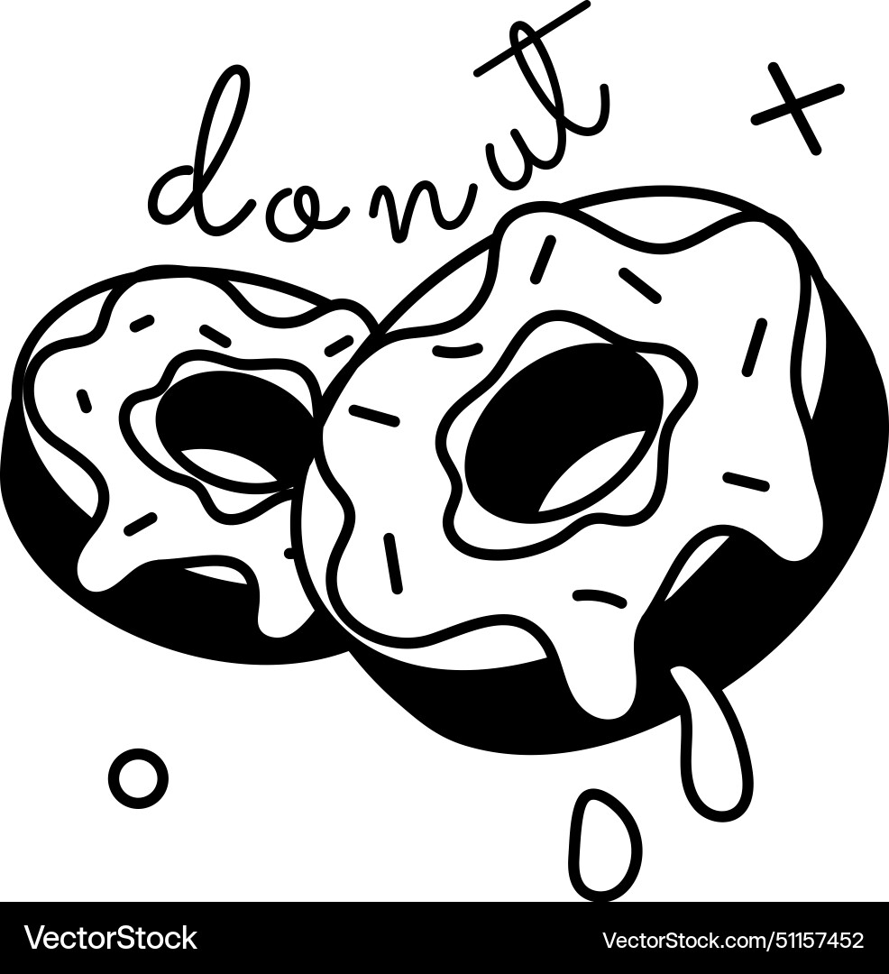 Donuts Royalty Free Vector Image - VectorStock