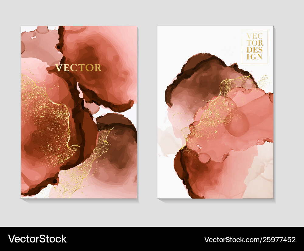 Marble card wedding invitation template Royalty Free Vector