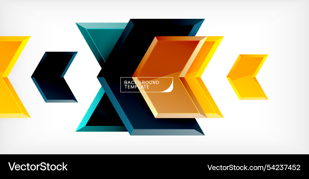 Technology dynamic arrow geometric background Vector Image