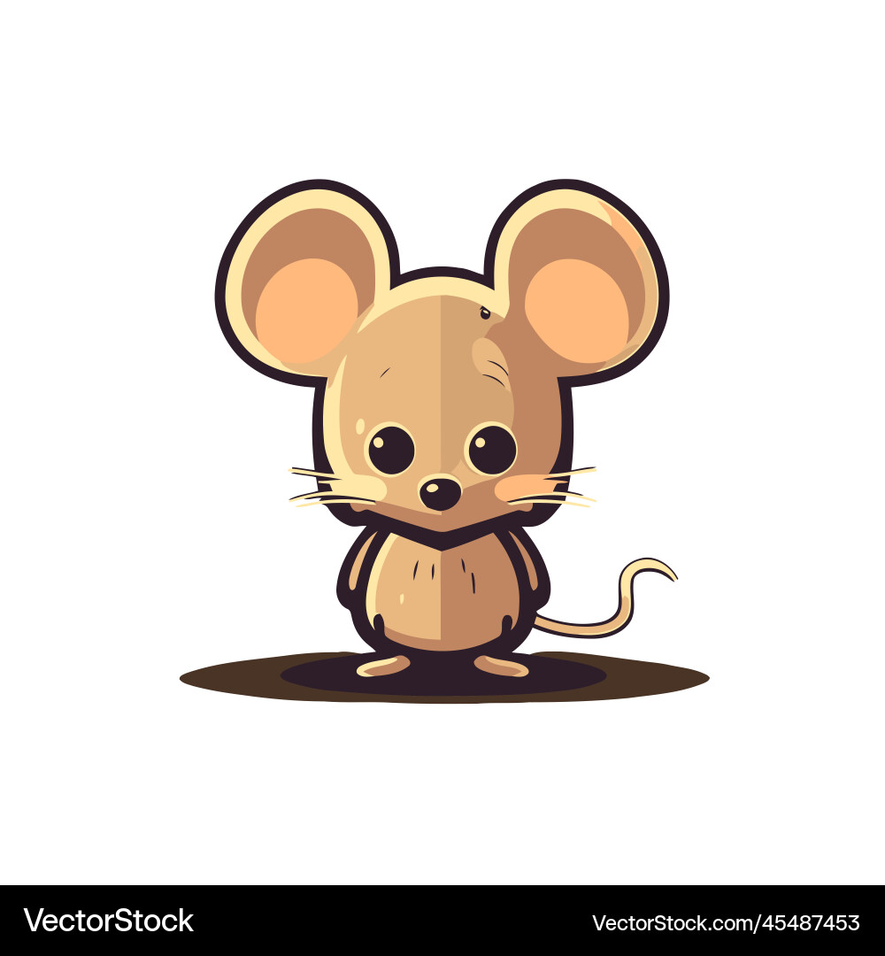 Cartoon mouse of a cute Royalty Free Vector Image