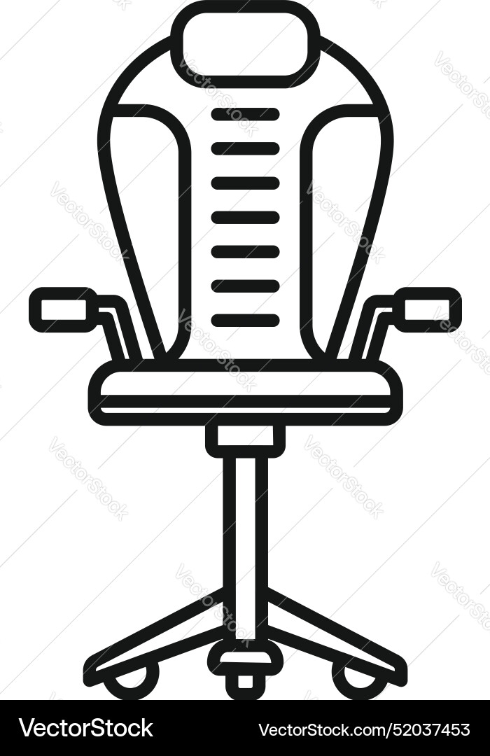 Modern office chair providing ergonomic support Vector Image