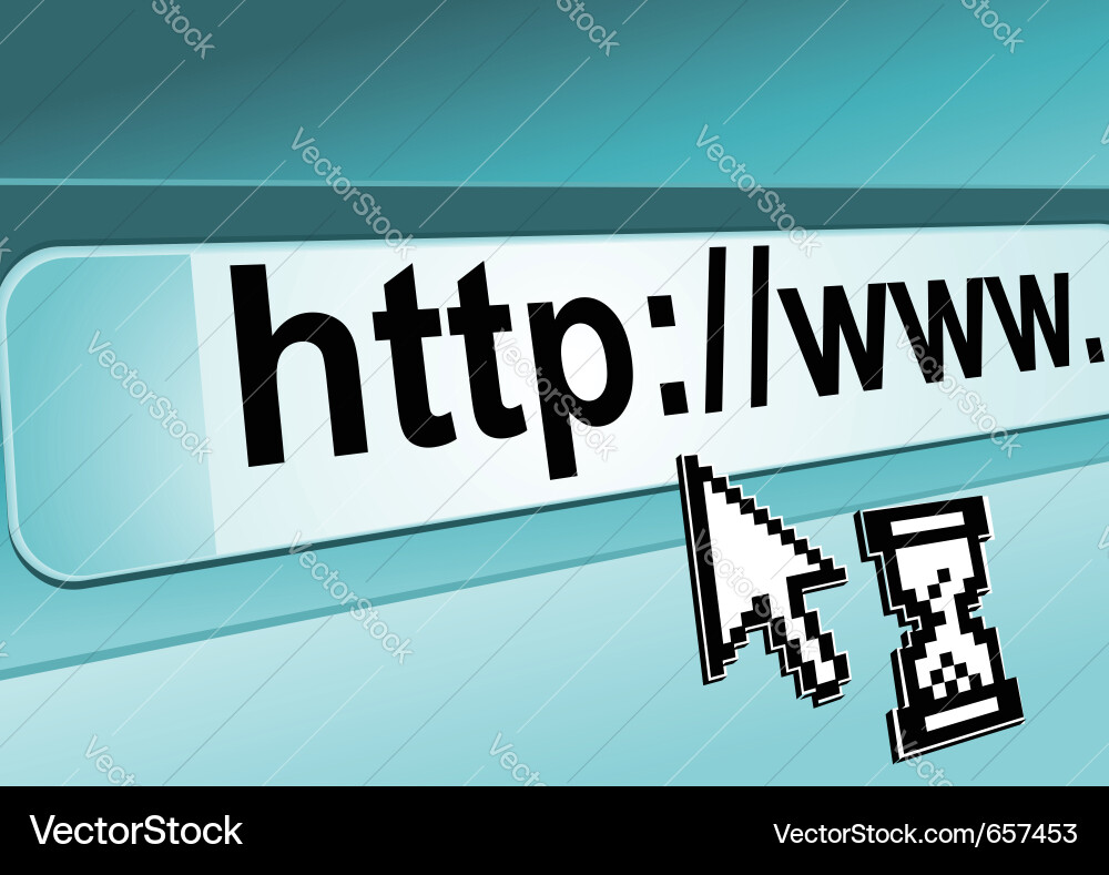 Website page with browser bar Royalty Free Vector Image
