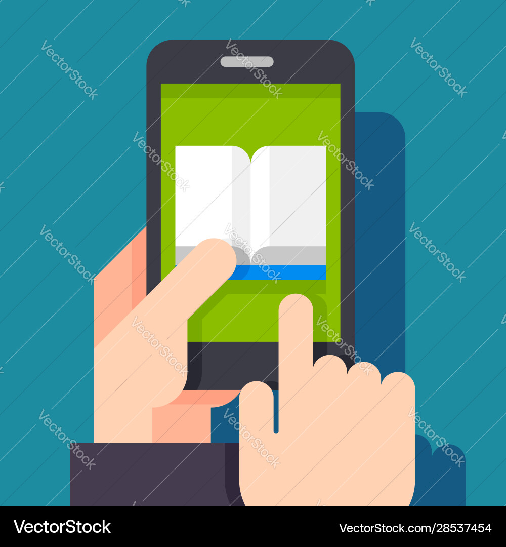 Electronic book concept Royalty Free Vector Image