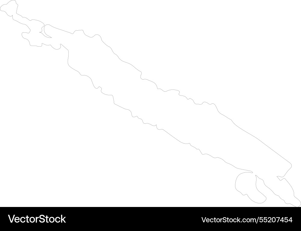 Isabel solomon islands outline map Royalty Free Vector Image