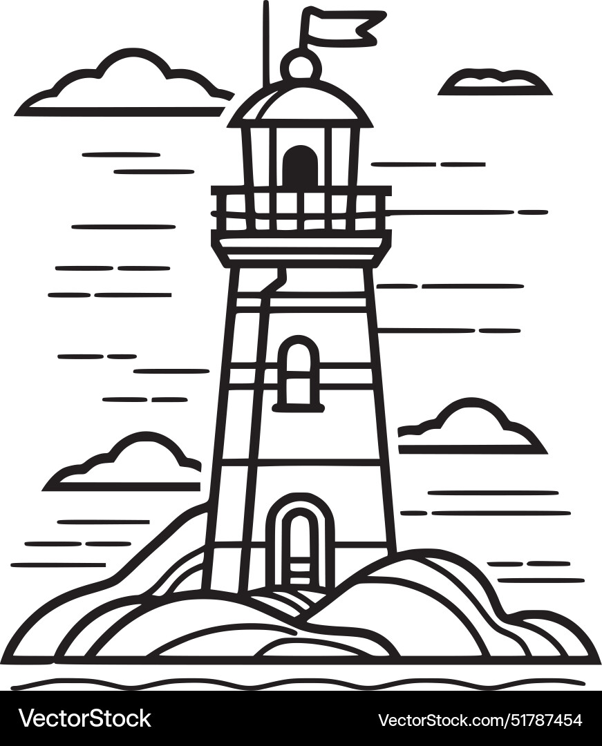 Lighthouse icon Royalty Free Vector Image - VectorStock